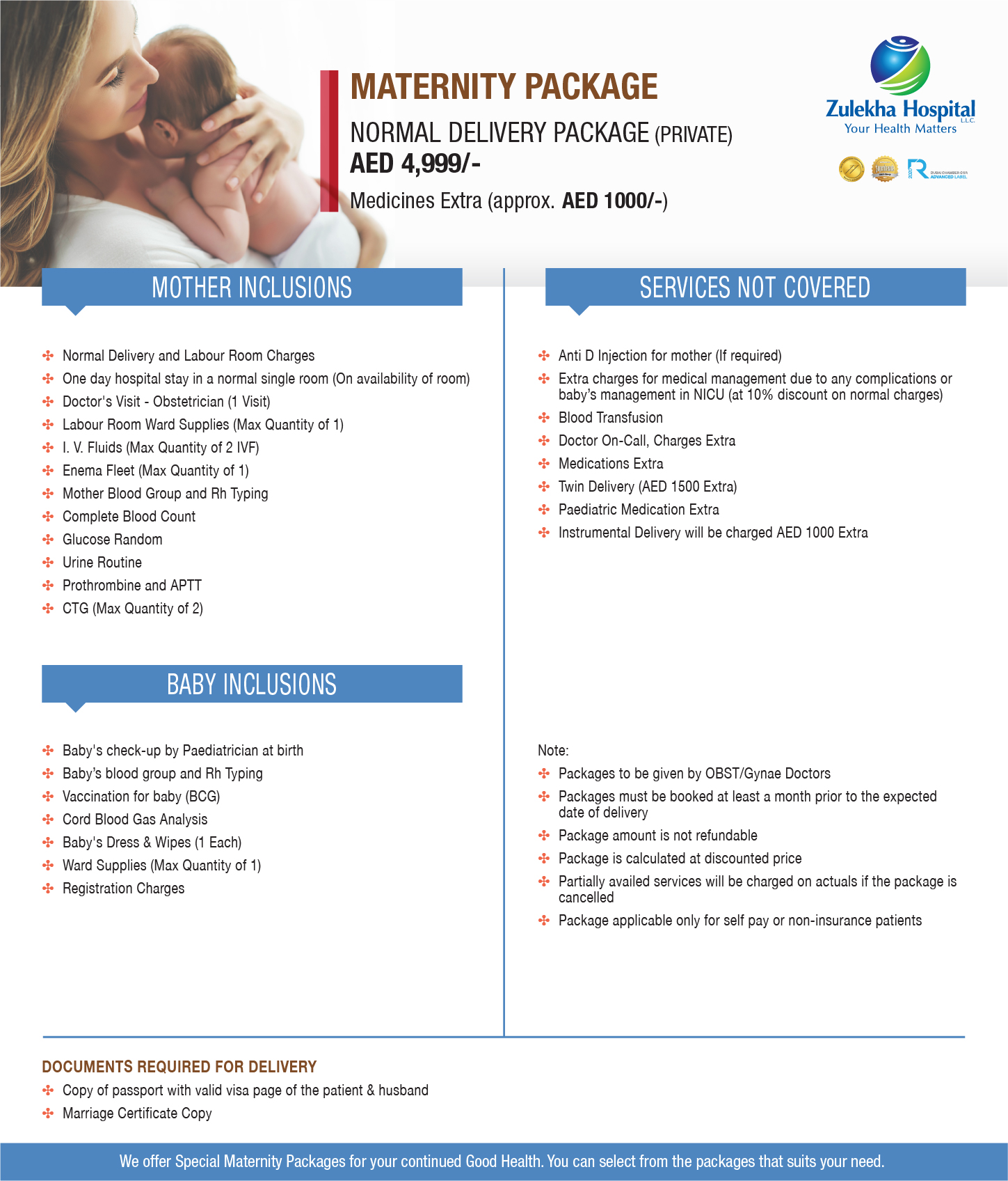 Maternity packages in UAE | Zulekha Hospitals – Your Health Matters